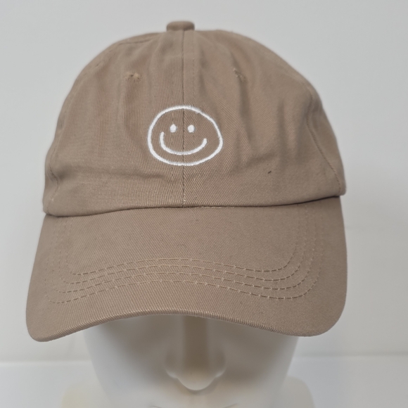 The Unbranded Brand | Accessories | Smiley Face Ball Cap Tan | Poshmark